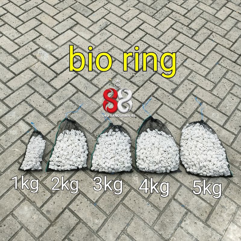 Jual media filter biologis bioring / keramik ring isi 1kg || 2kg || 3kg ...