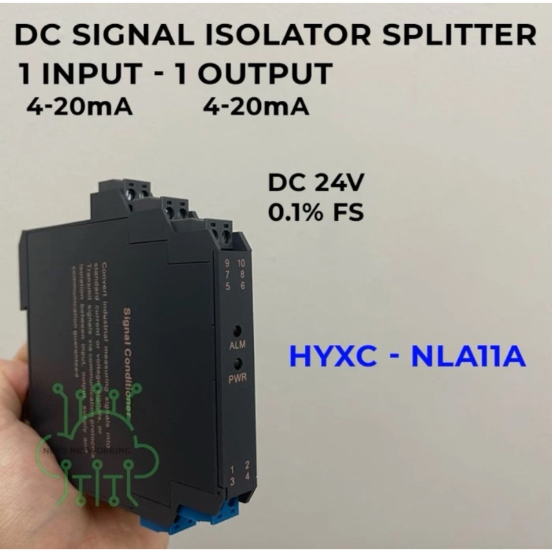 Jual DC Signal Isolator 4-20mA to 4-20mA DIN RAIL 24VDC | Shopee Indonesia