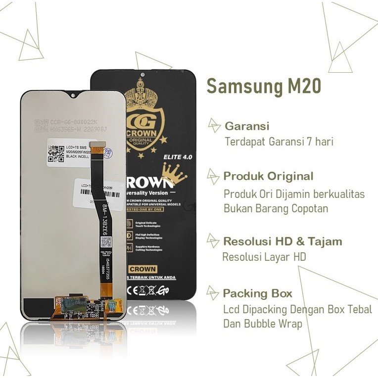 Jual LCD TOUCHSCREEN SAMSUNG M20/M205/M205F ORIGINAL FULLSET GALAXY ...