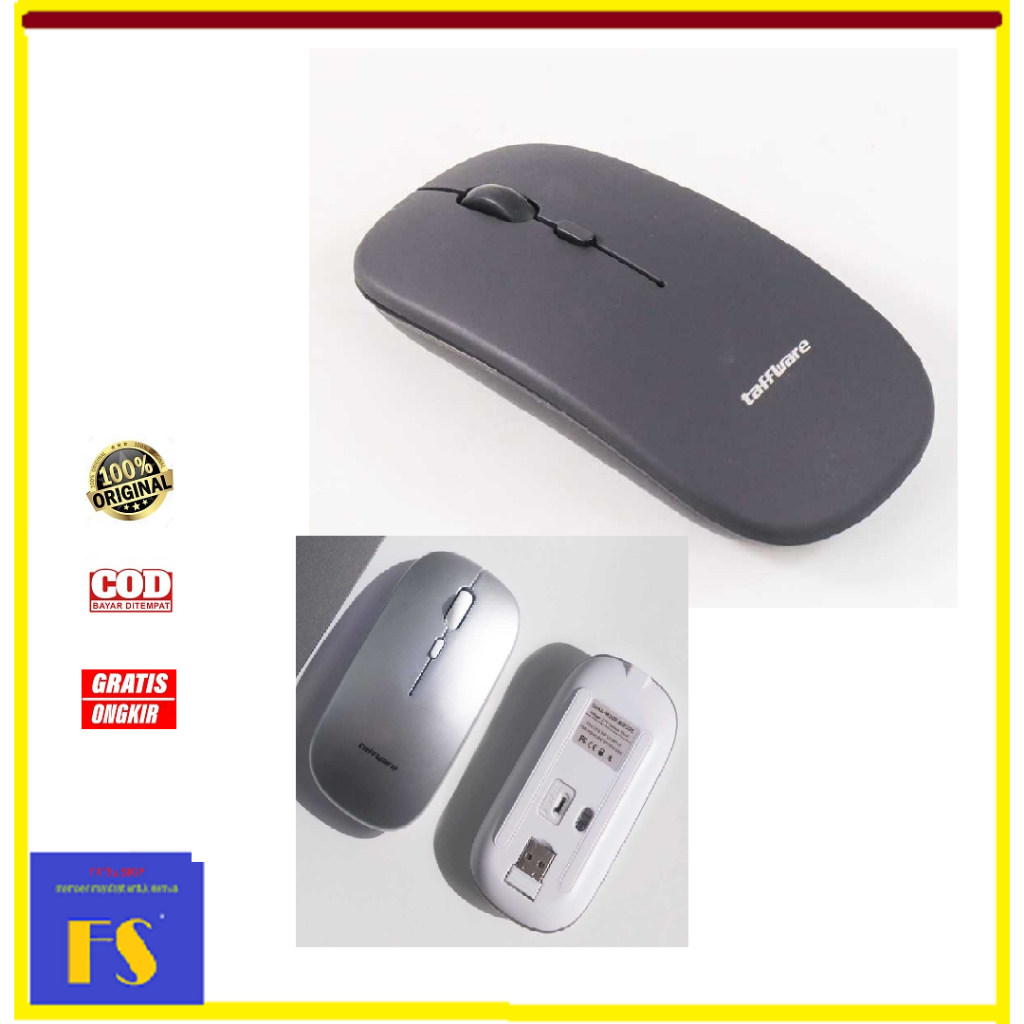 Jual Silent Mouse Bluetooth 5.2 Dan Wireless 2.4G Rechargeable -Taff ...