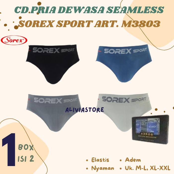 Jual Sorex Man M3803 | 1 Box CD / Celana Dalam Sempak Pria Dewasa ...