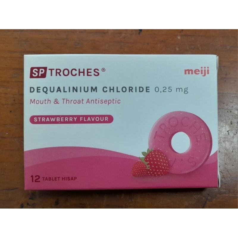 Jual Sp Troches Meiji Rasa Strawberry 1 Box isi 12 tablet ( Tablet ...