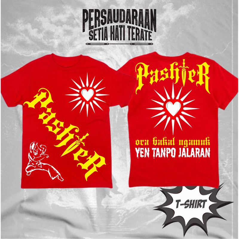 Jual Kaos PSHT Pashter Ora Bakal Ngamuk Yen Tanpo Jalaran Desain Sablon ...