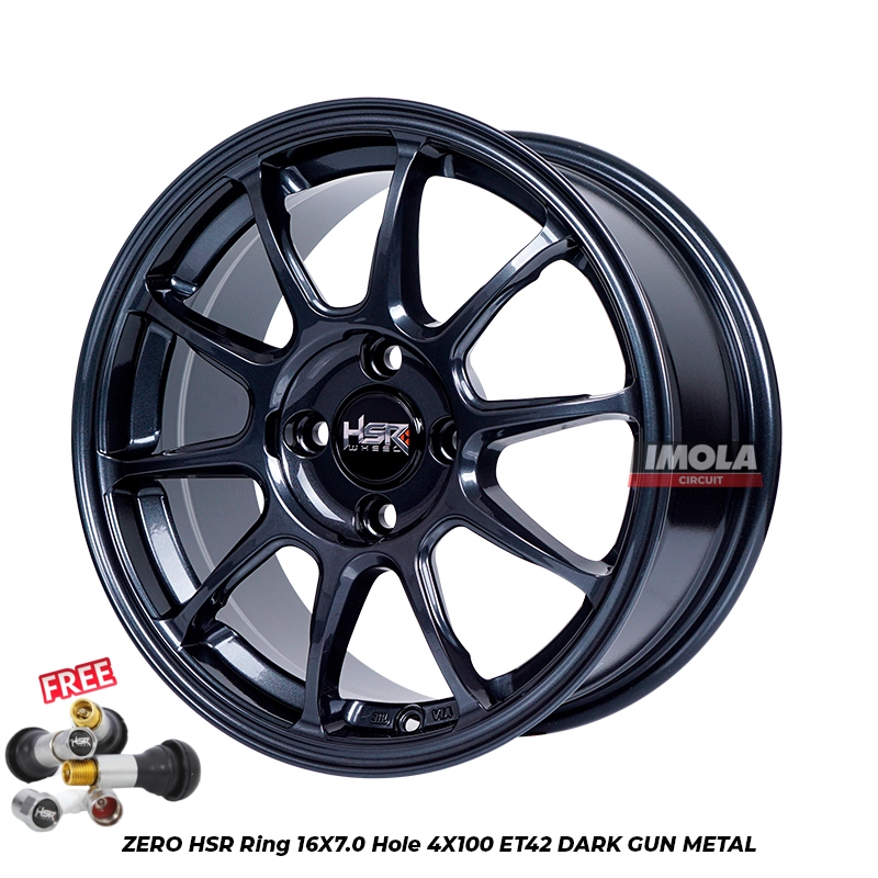 Jual Velg HSR Ring 16 Mobil Jazz Yaris Brio City Velg Mobil HSR ZERO R16 Lebar 7 PCD 4X100 ...