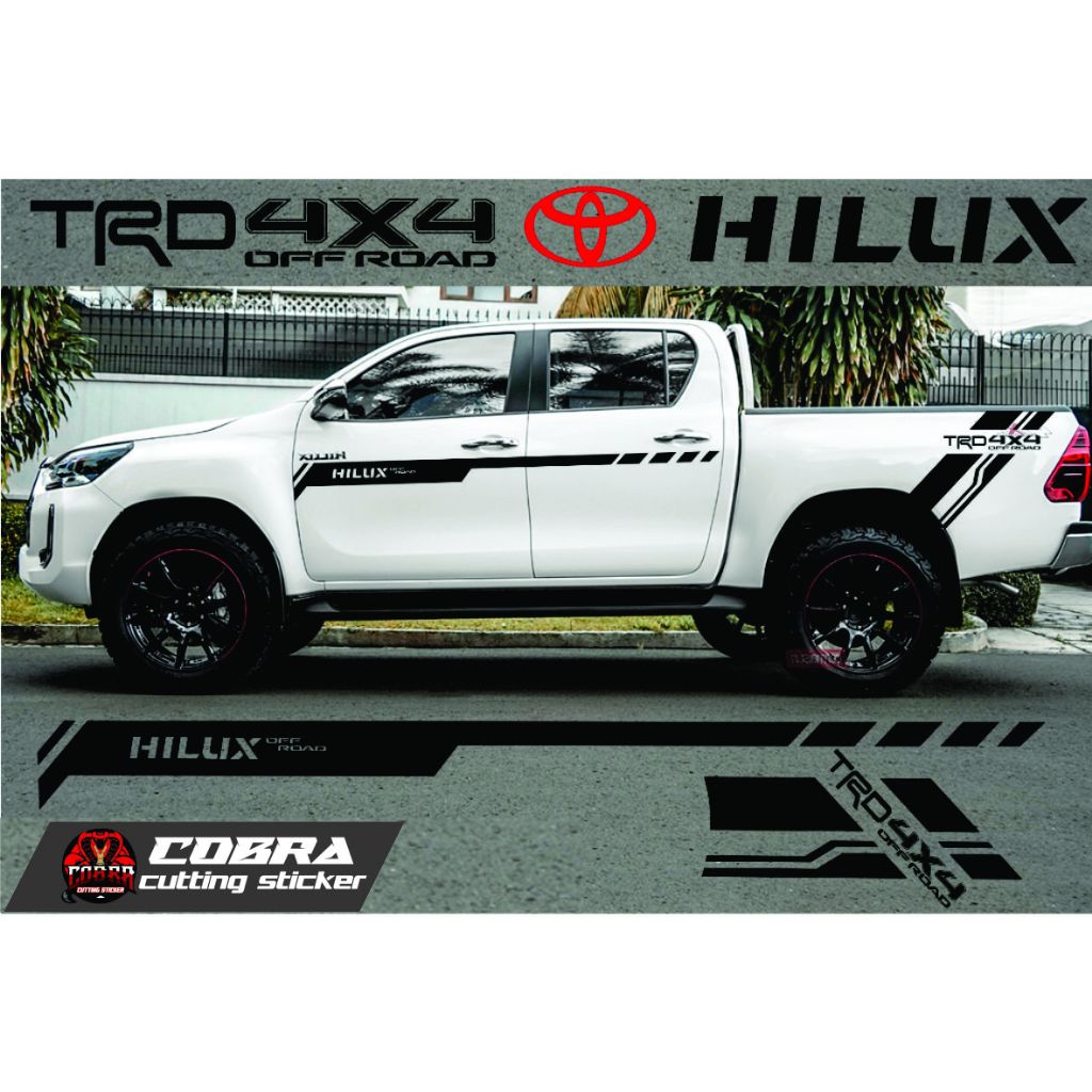 Jual STICKER TOYOTA HILUX STIKER SRTIPE BODY SAMPING HILUX TERBARU ...