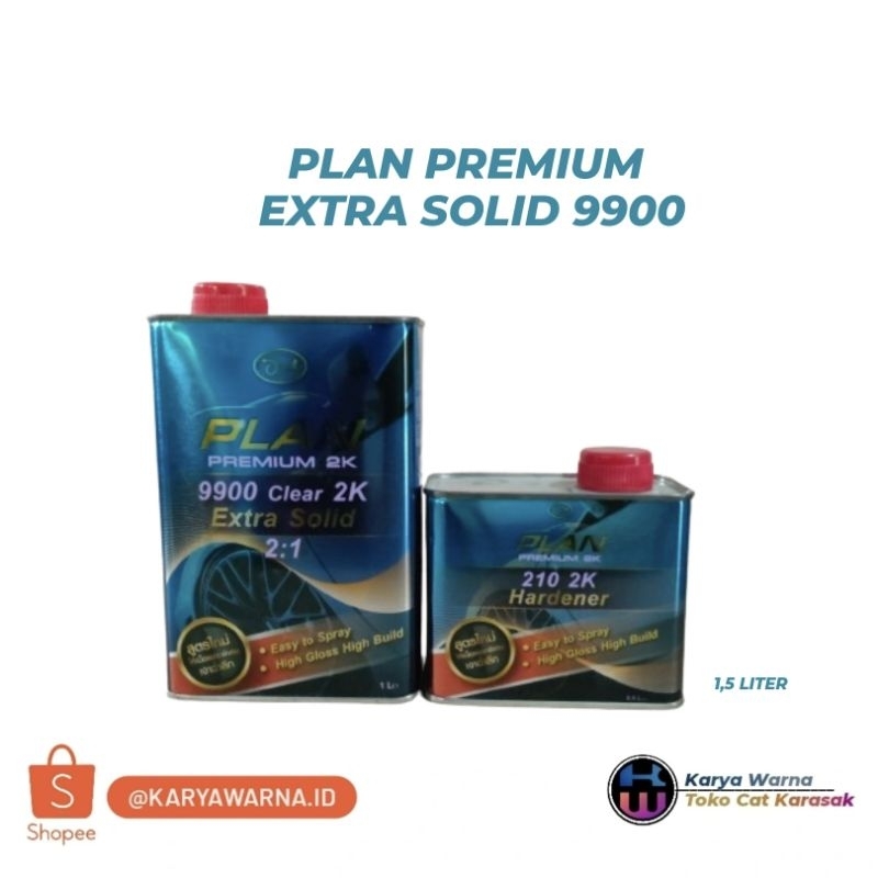 Jual Plan Clear Coat Premium Extra Solid 9900 2K | 1,5 liter/set ...