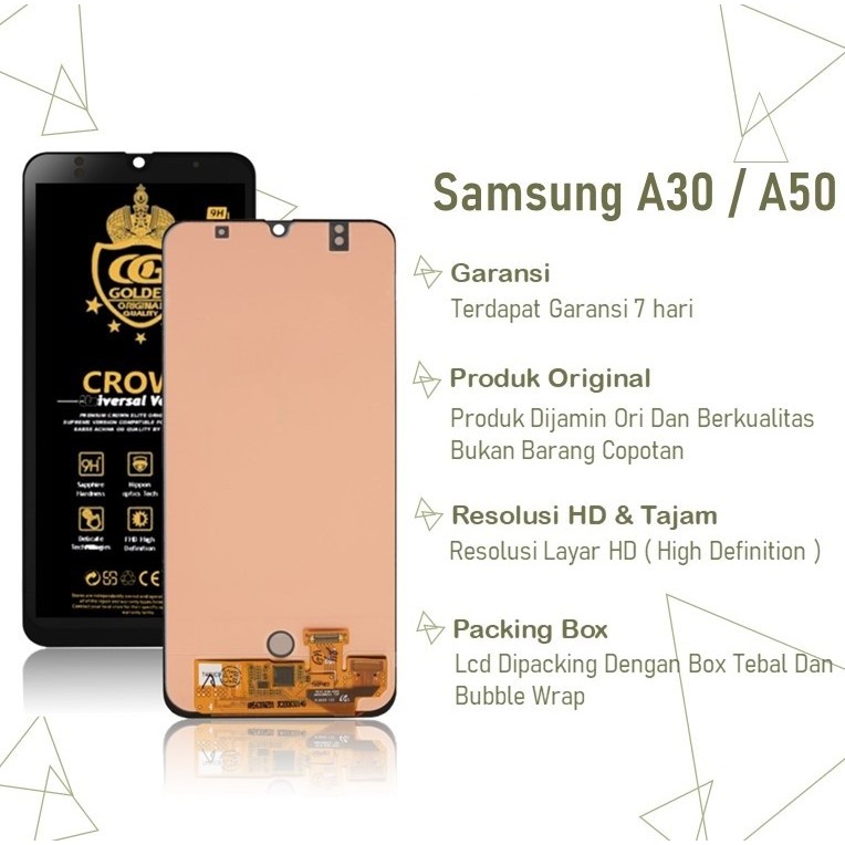 Jual LCD SAMSUNG GALAXY A30/A50/A50S/A305/A505 ORIGINAL FULLSET COMPLETE | Shopee Indonesia