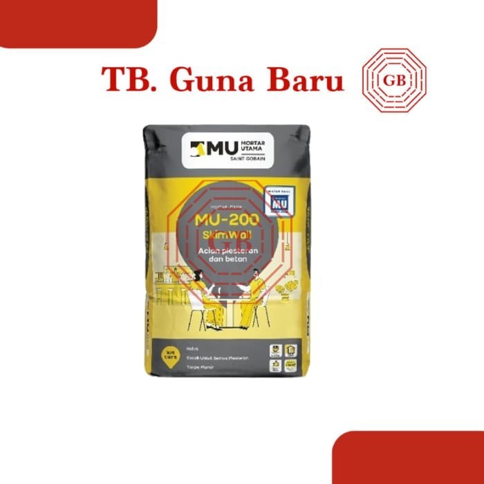 Jual MU 200 Semen Mortar / Skimwall/ Semen Acian dan Plester Beton ...