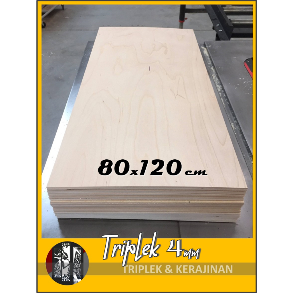 Jual Triplek 4mm 80x120 cm (Plywood Multiplek 4 mm 80 x 120 | 120x80 ...