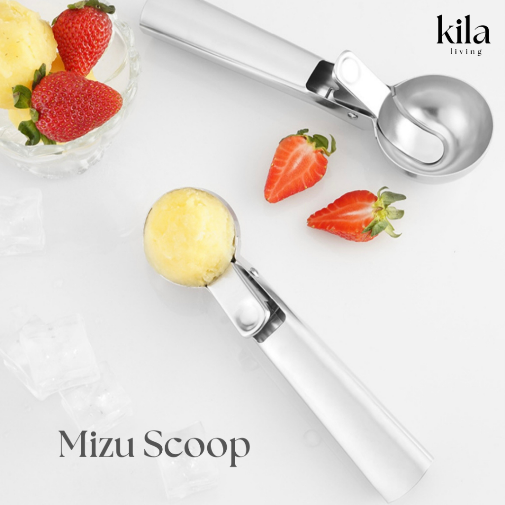 Jual [KILA] Mizu Ice Cream Scoop | Sendok Es Krim Stainless Steel ...