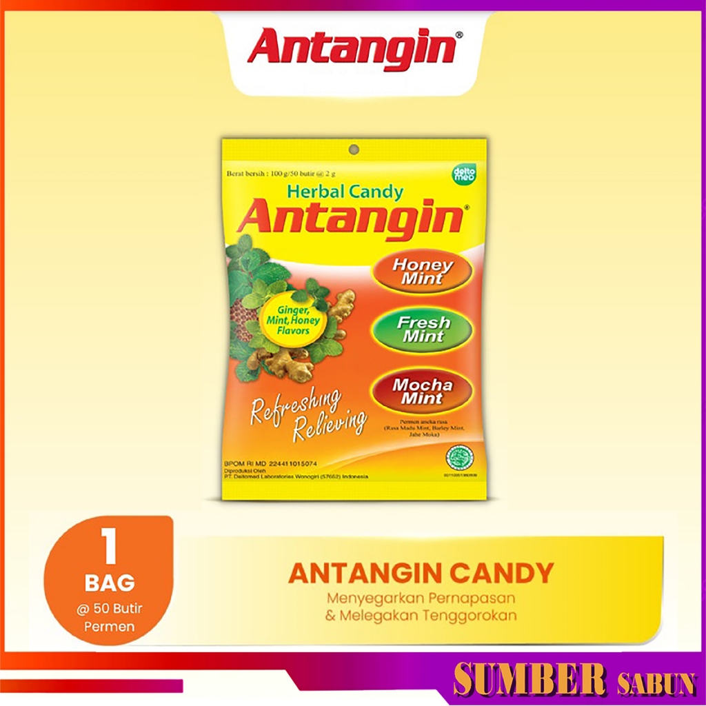 Jual Permen Antangin Herbal Plastik Isi 50 Butir - Antangin Candy ...