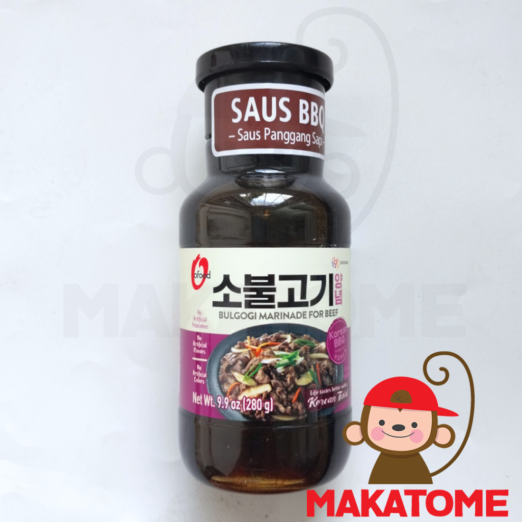 Jual Daesang beef Bulgogi Korean BBQ sauce saus marinade sapi 280 gr 228 ml chung jung one O ...