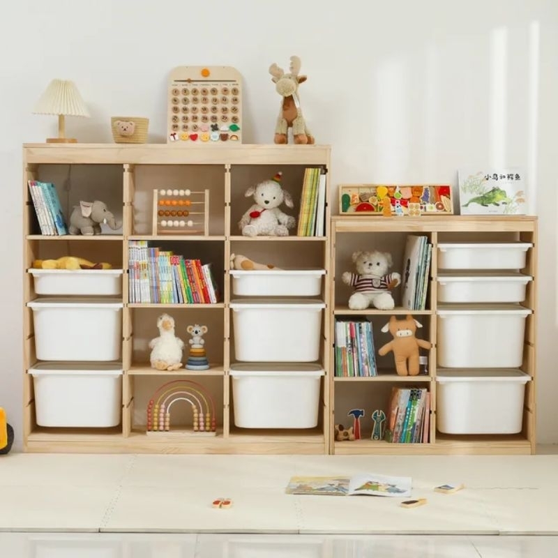 Jual Rak box kotak kayu tempat penyimpanan mainan anak unik dan ...
