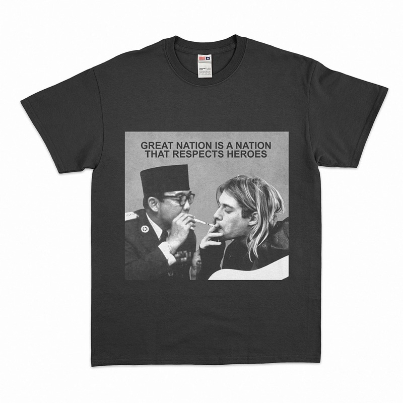 Jual Kaos Kurt Cobain X Soekarno Tshirt Distro Original | Shopee Indonesia Jual Kaos Kurt Cobain X Soekarno Tshirt Distro Original | Shopee Indonesia