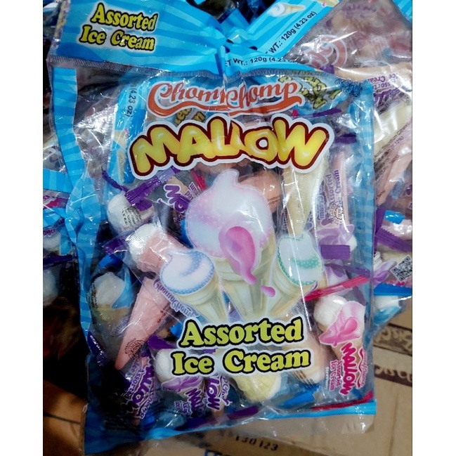 Jual CHOMP CHOMP MARSHMALLOW Ice Cream Permen Es Krim 1 Pak isi 24 Pcs ...