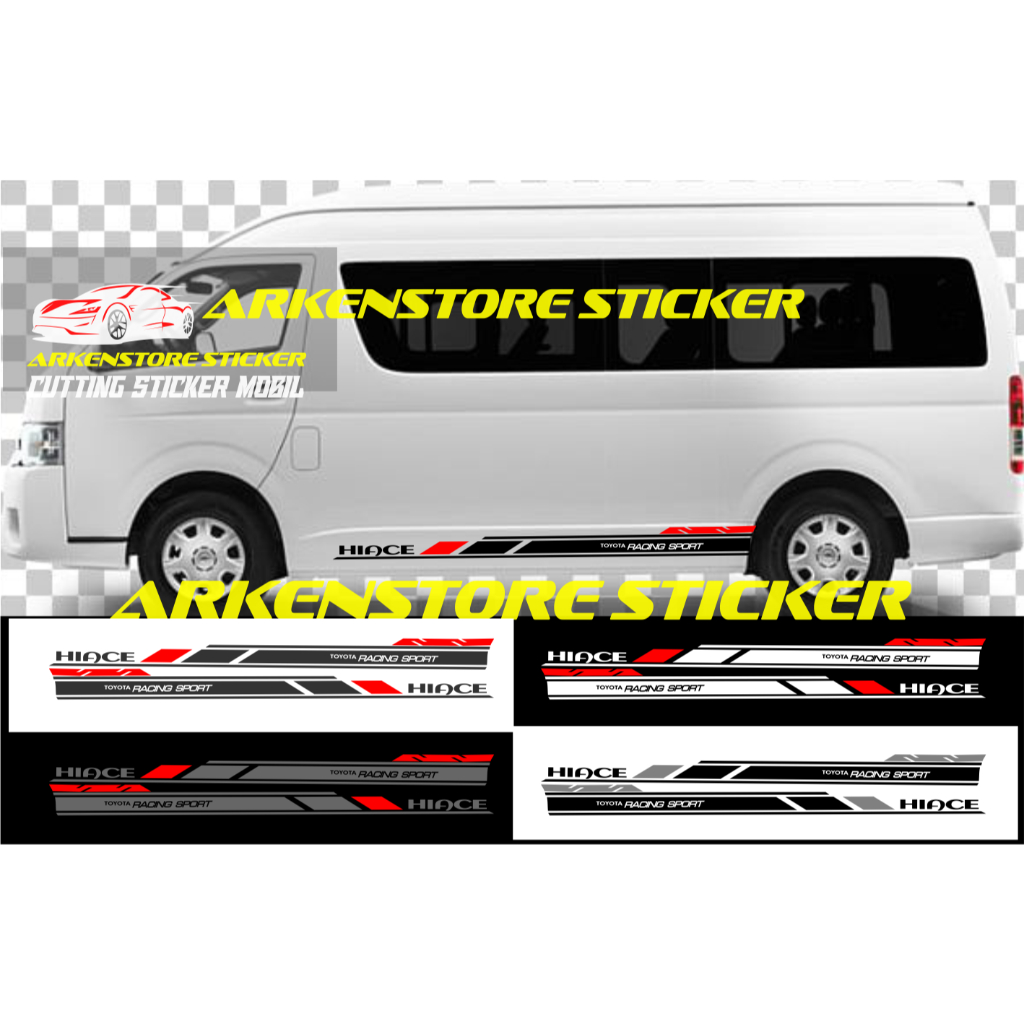 Jual Sticker toyota hiace sticker stiker mobil hiace sticker list hiace ...