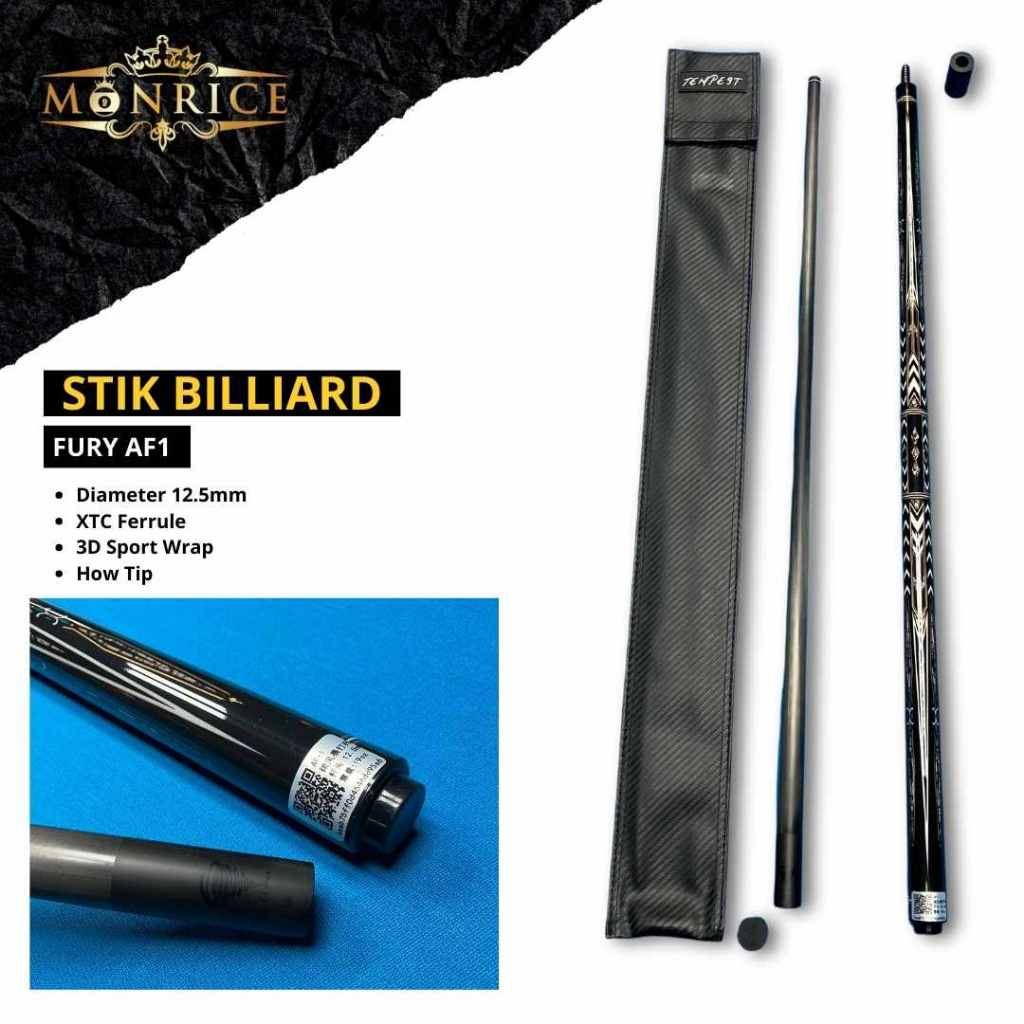 Jual Stick Fury Tempest AF Series AF-1| Stick Billiard AF-2 Cue Stick ...