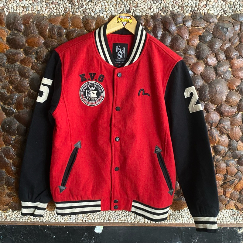 Jual jacket varsity evisu wool | Shopee Indonesia