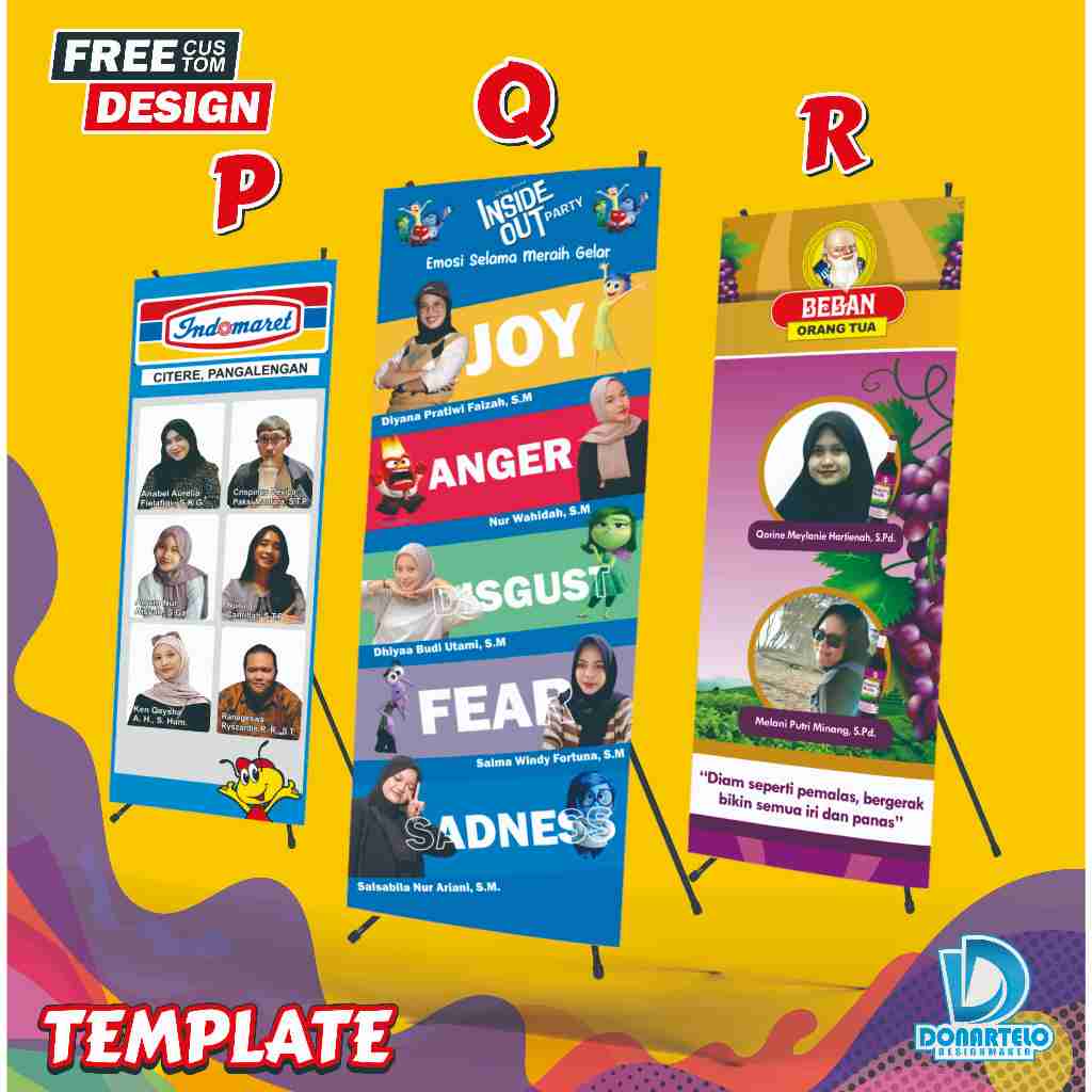 Jual FREE DESAIN Cetak X Banner 160cm X 60cm 1 hari jadi, BANNER WISUDA ...