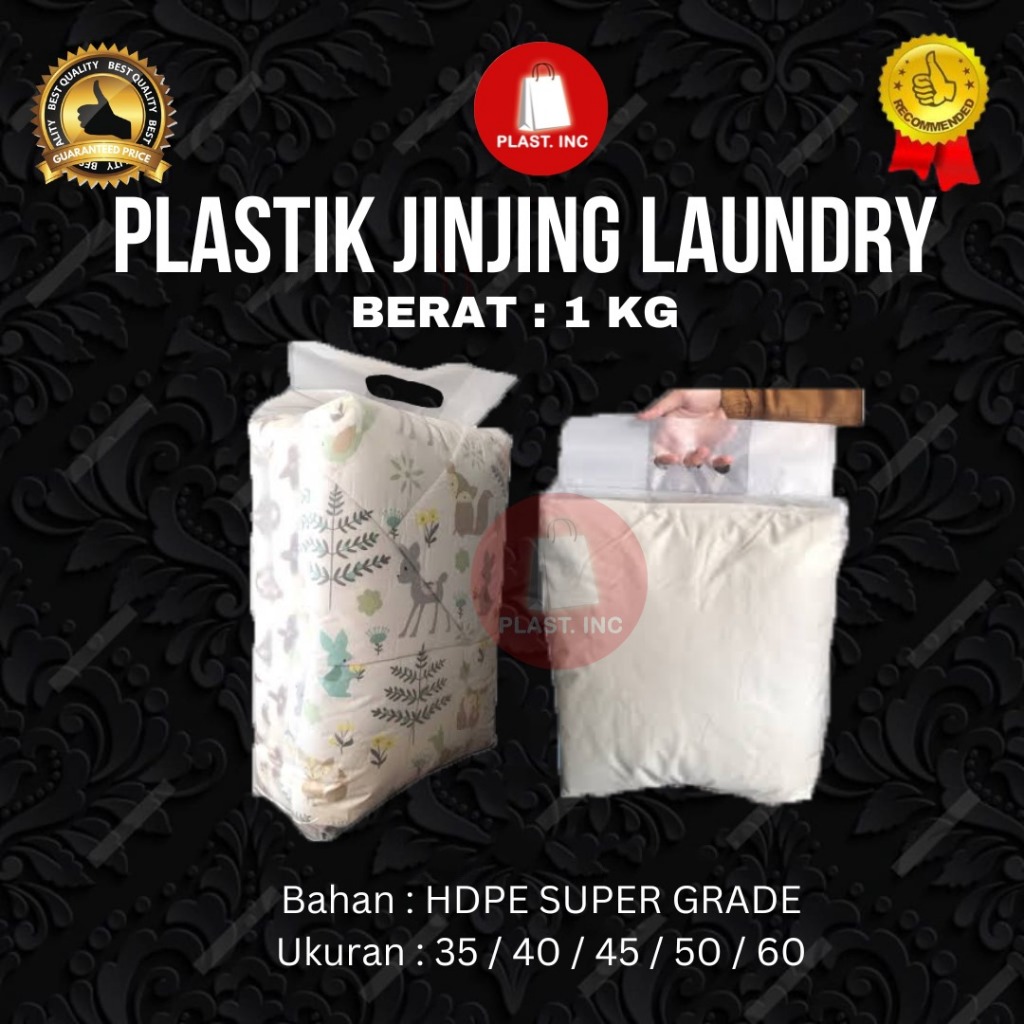 Jual [TERMURAH] PLASTIK JINJING LAUNDRY 1KG / PLASTIK LAUNDRY/ PLASTIK ...