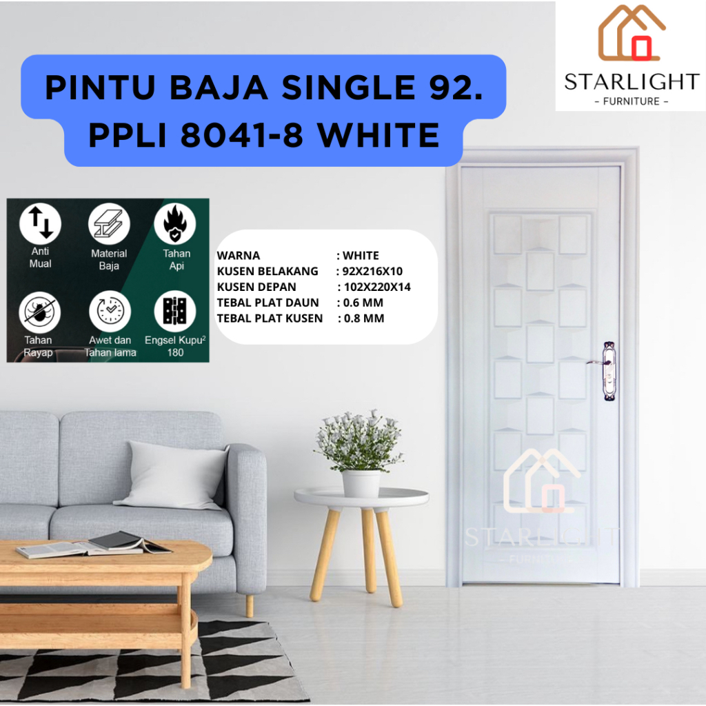 Jual (PANPAN X STARLIGHT) SET PINTU BAJA SIZE 92X216 PINTU UTAMA DAN ...