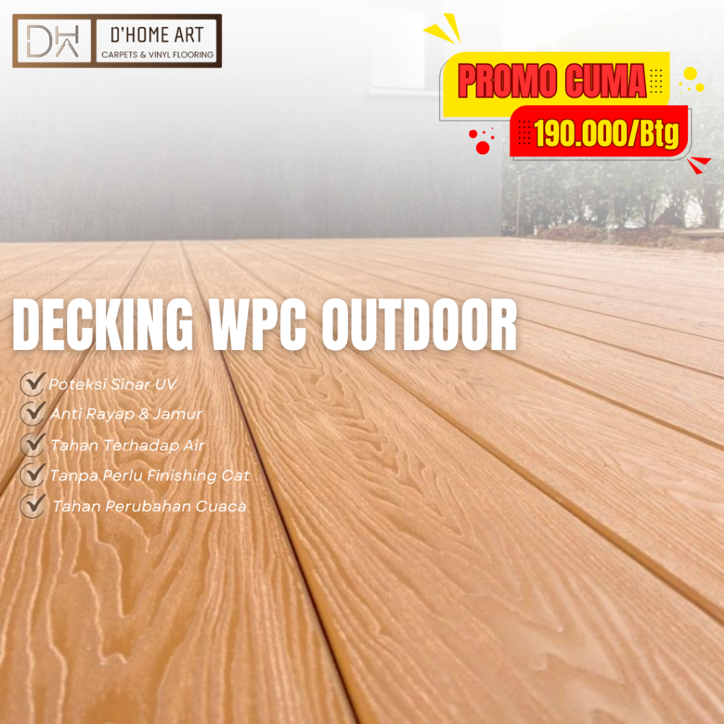Jual Decking Lantai WPC Motif Kayu / Deck Floor Outdoor Pool ...