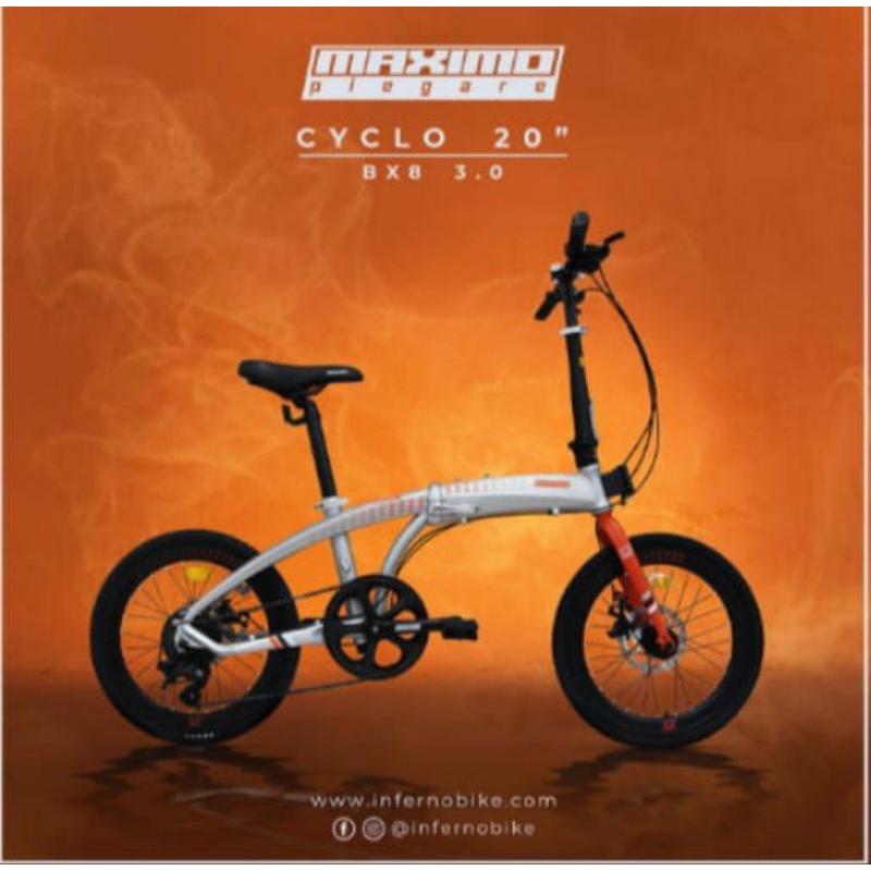 Jual Sepeda Lipat Maximo CYCLO 20 Inch BX7 - BX8 3.0 TERMURAH ...