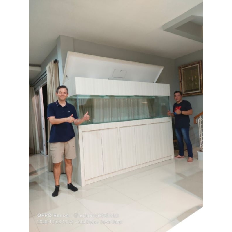Jual lemari meja aquarium akuarium alumunium 200 cm / 2 meter | Shopee ...