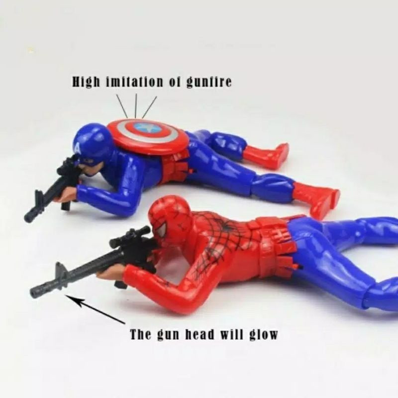 Jual Happy Toys - MAINAN ANAK TENTARA SUPERHERO MERAYAP / MERANGKAK ...