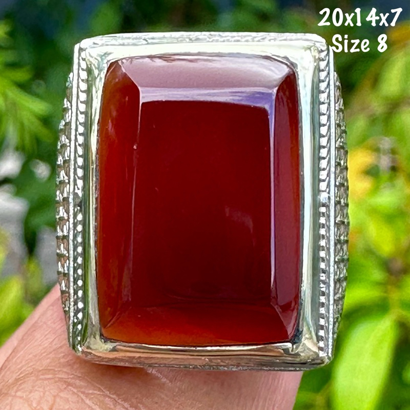 Jual Cincin Batu Akik Natural Yaman Hati Ayam (asli alam) | Shopee ...