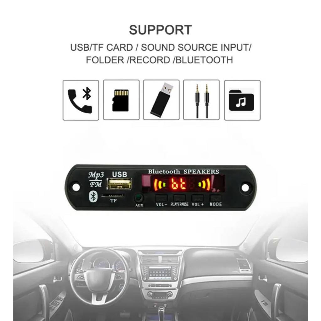 Jual MP3 kit Modul bluetooth 12V radio usb aux | Shopee Indonesia