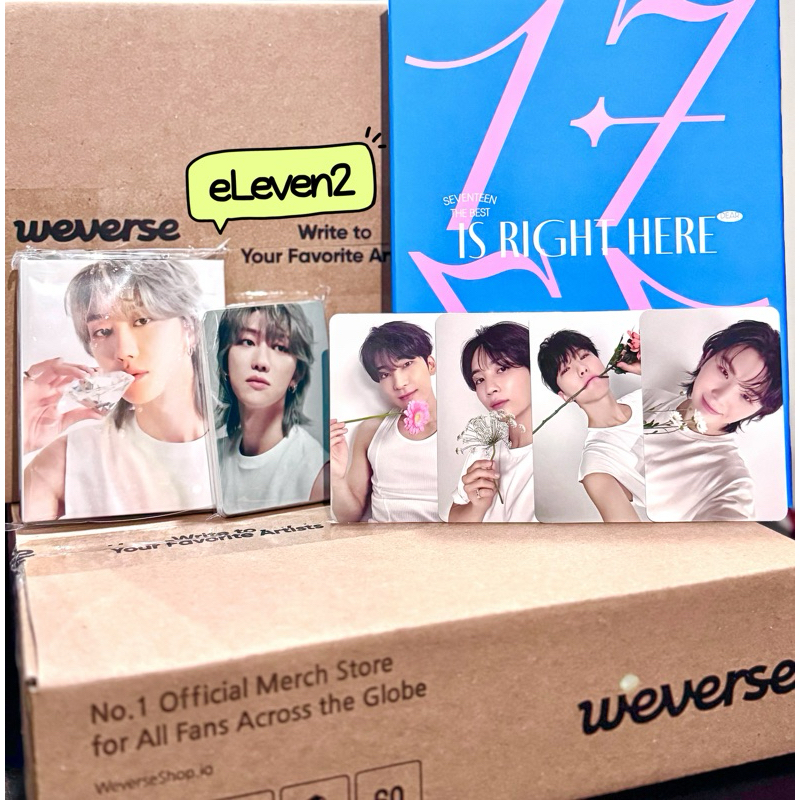 Jual SEVENTEEN - Best Album 17 is Right Here DEAR Version THE8 MINGHAO cover booklet (PC ...