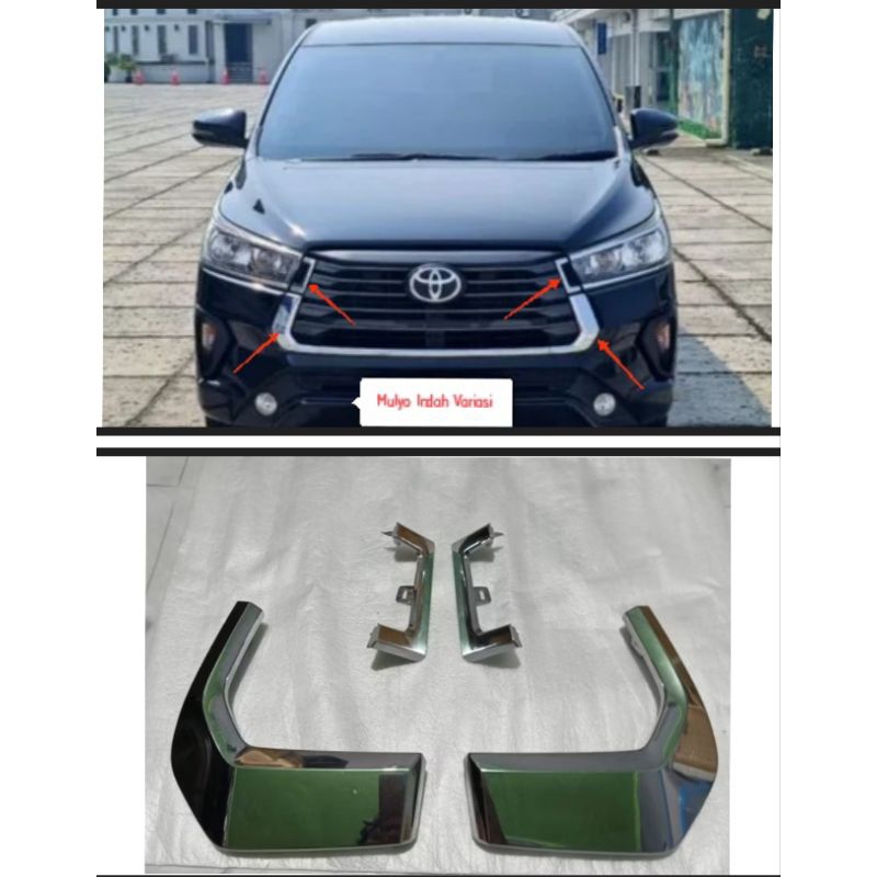 Jual LIST GRILL CROOME TOYOTA INNOVA REBORN ORIGINAL | Shopee Indonesia