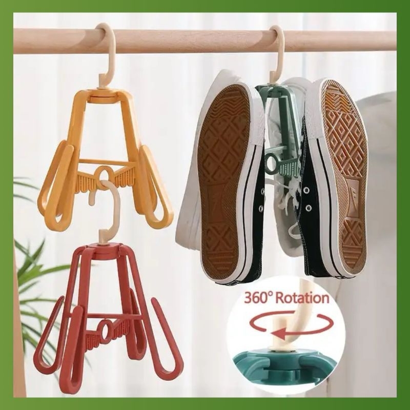 Jual Gantungan jemuran sepatu multifungsi hanger sepatu 4 in 1 ...
