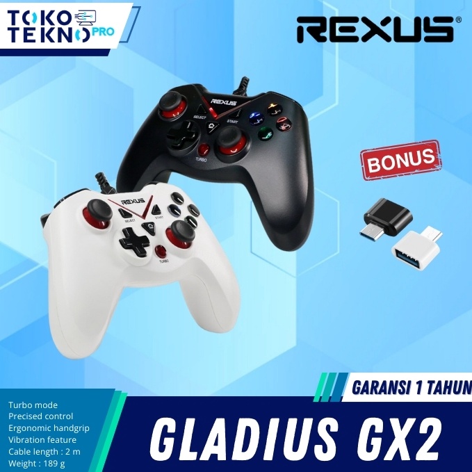 Jual Rexus GX2 Gladius Joystick Pro Gaming Gamepad h J1J6 | Shopee Indonesia