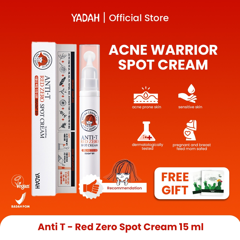 Jual YADAH Anti - T Red Zero Spot Cream | Shopee Indonesia