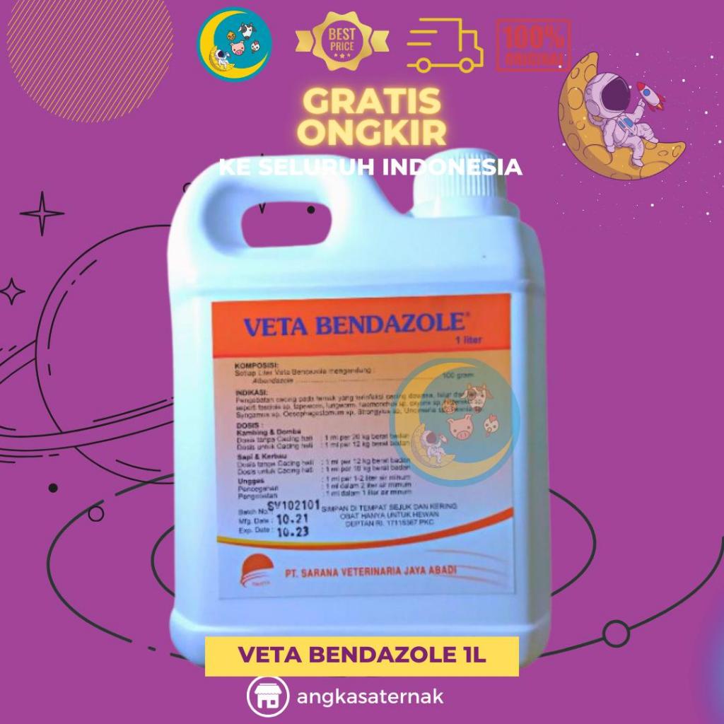 Jual Veta Bendazol 1 Liter - Obat Cacing Hewan 1 L - Obat Cacing Sapi ...