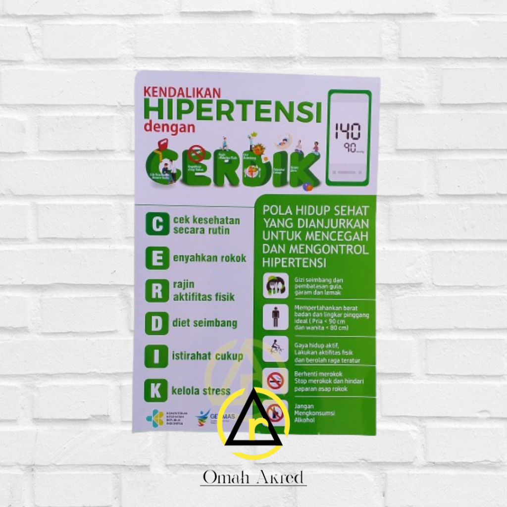 Jual Poster Kendalikan Hipertensi Dengan Cerdik - Lansia PTM - Poster ...