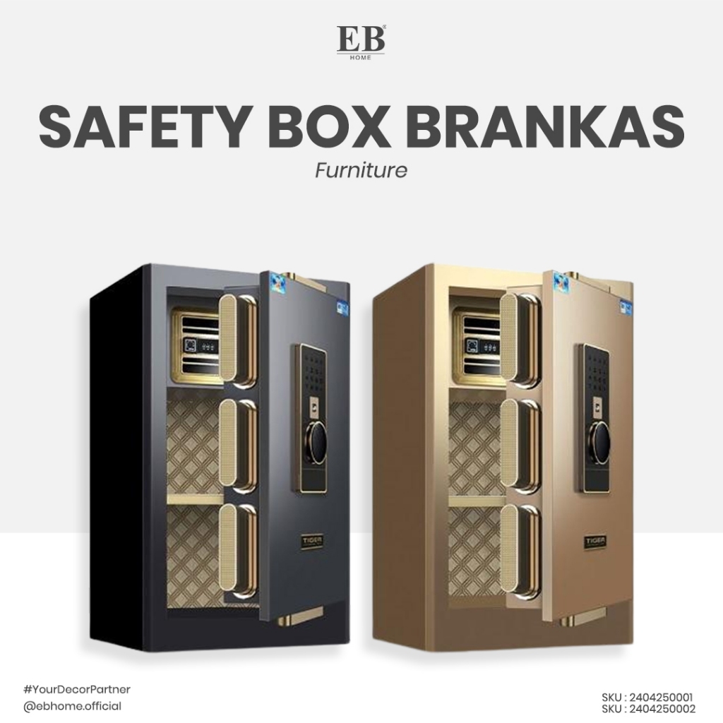 Jual Brankas Tahan Api Modern Premium / Lock Safety Box EB Home 3370 ...