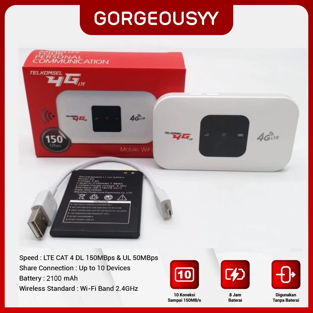 Jual [Gorgeousyy] MIFI MODEM WIFI 4G UNLOCK OPERATOR Perdana Telkomsel ...