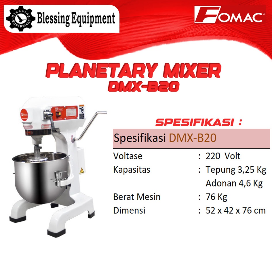 Jual Planetary Mixer 20 Liter Fomac | Shopee Indonesia