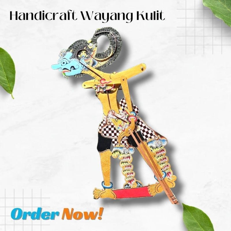 Jual Wayang Kulit Ontoseno/Antasena Emas Brom Halus Ukuran Standar ...