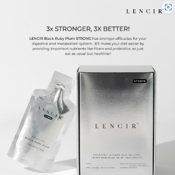 Jual LENCIR Strong Black Ruby Plum 1 BOX isi 10 Sachet Lencir Silver ...