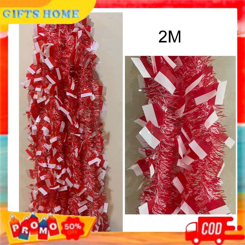 Jual Slinger Tinsel Dirgahayu Merah Putih Hiasan 17 Agustus / slinger ...