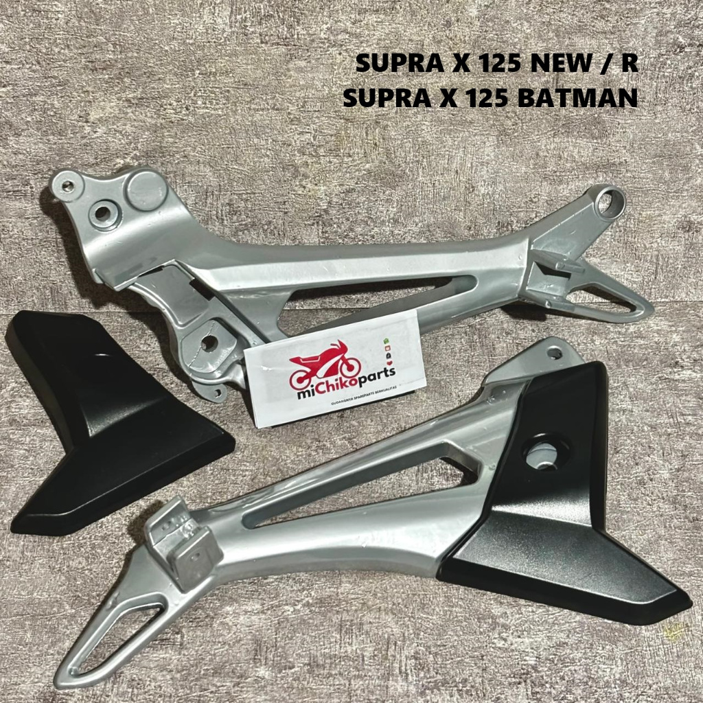 Jual Dudukan Footstep Belakang Supra X 125 R New DD Double Disk Batman ...