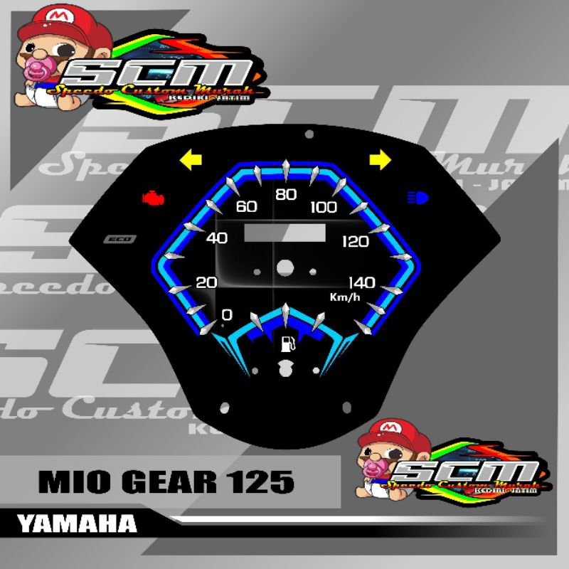 Jual Papan speedometer Yamaha Mio Gear 125 panel spidometer custom ...