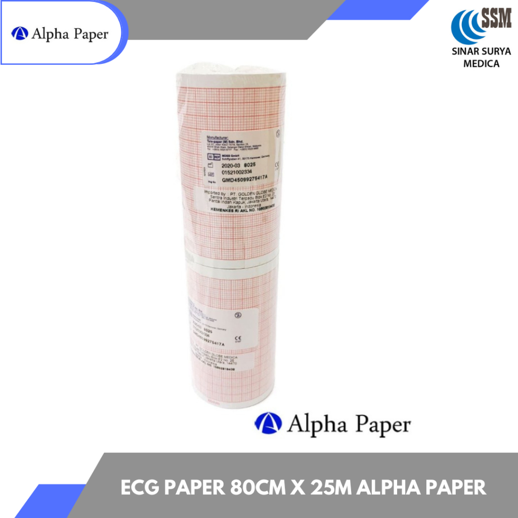 Jual Alpha Paper - Kertas EKG / ECG / Thermal Paper - Roll | HEART ...