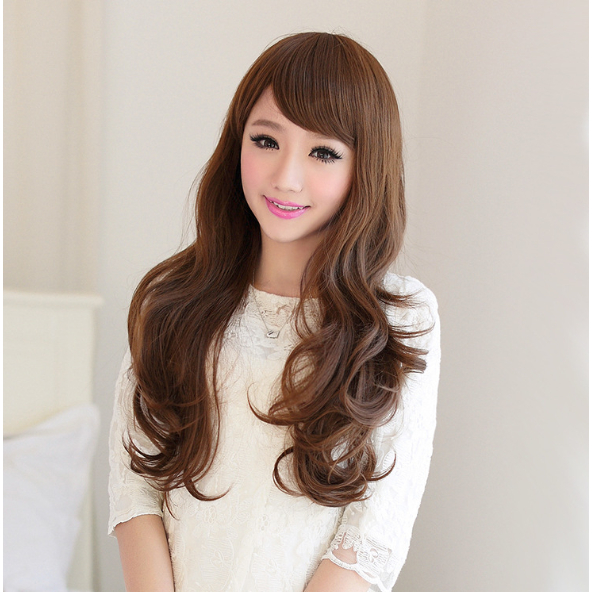Jual Wig Full Lace Fashion Wanita Korean Panjang 8809 Bergelombang ...