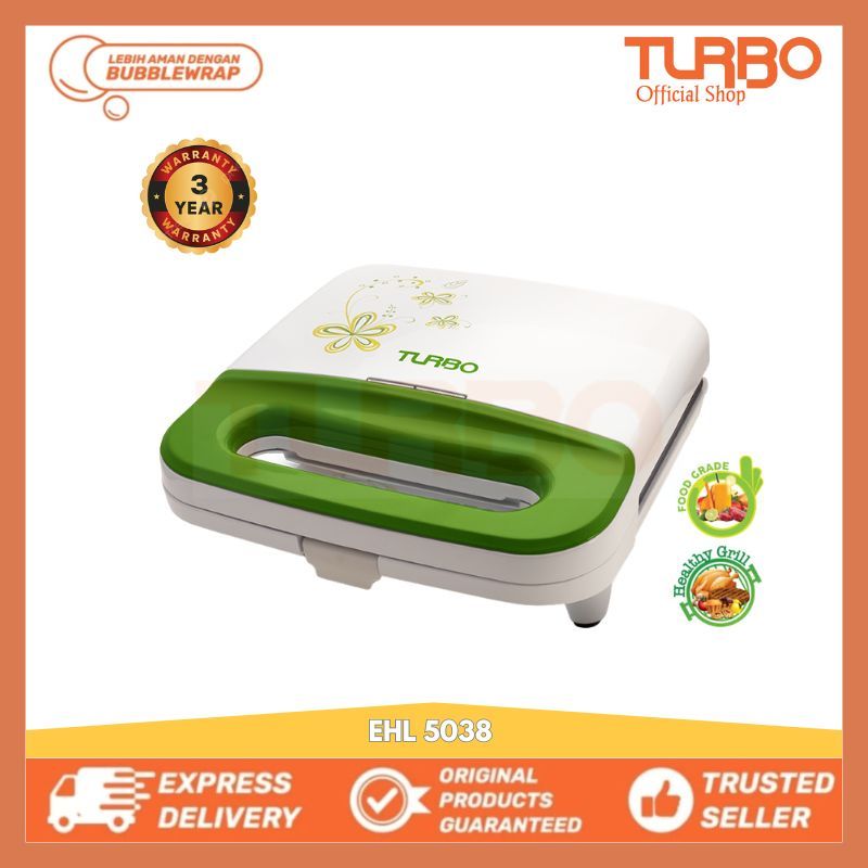 Jual [Green/Hijau] Turbo Sandwich Maker / Pembuat Sandwich EHL5038 ...