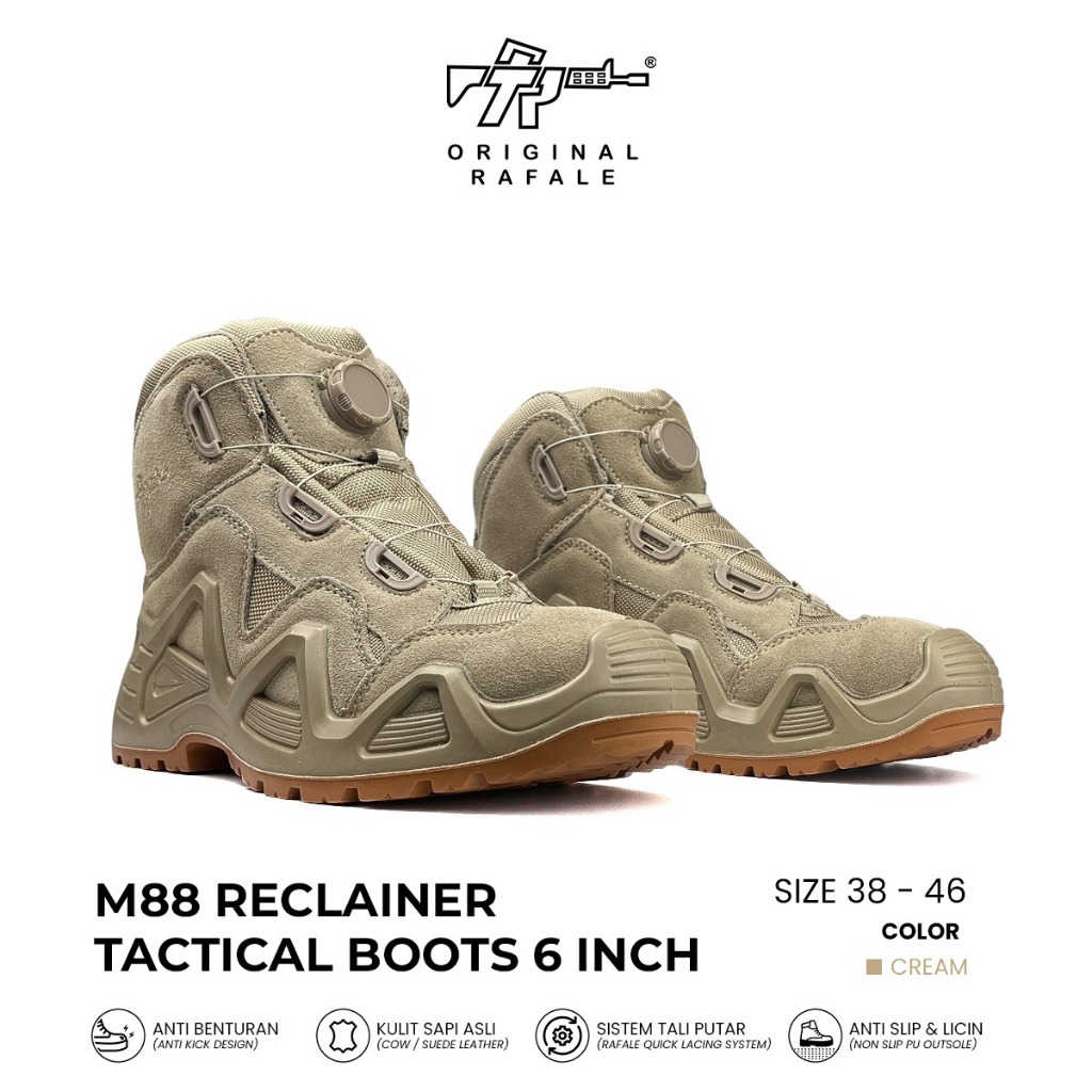 Jual Sepatu Tactical Original Rafale 6inch M88 / Sepatu Tali Putar ...